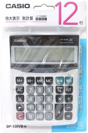 CASIO - 12桁デスクサイズ電卓 DF-120VB-N の評価 | SHOPSTAFF