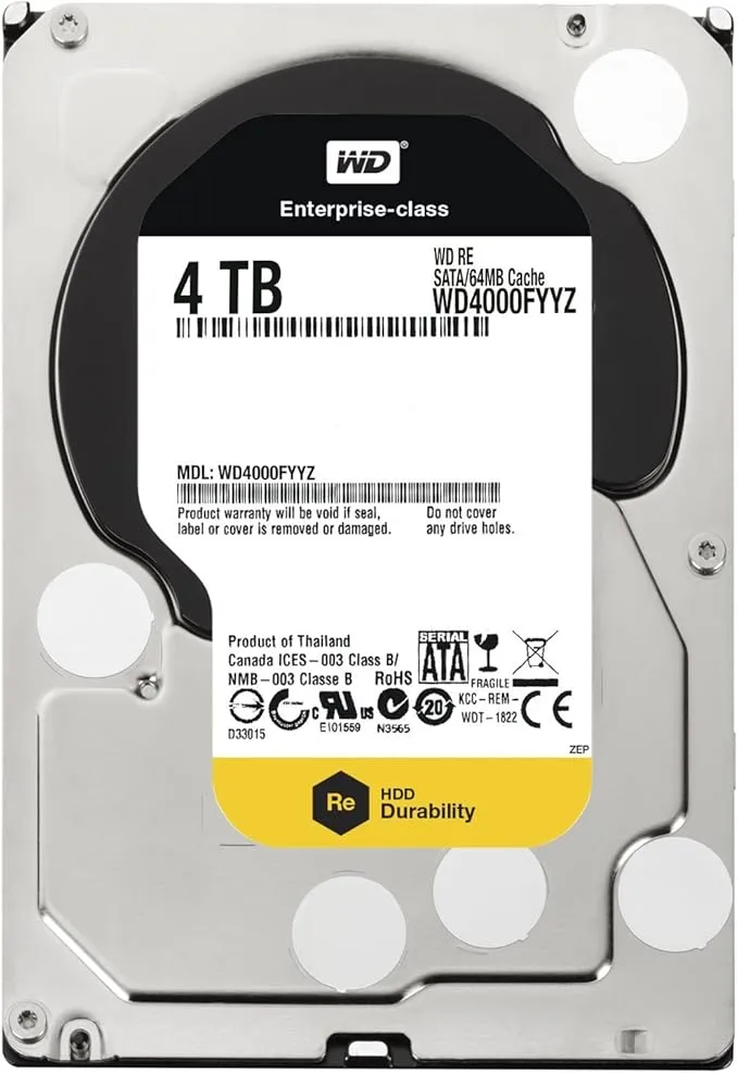 ウエスタンデジタル(Western Digital) - 4TB 3.5 Inch SATA III, 7200 RPM, 64 MB ...