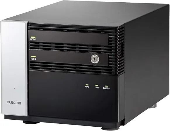 エレコム(ELECOM) エレコム NAS 8TB 2ベイ Windows Storage Server 2016 Workgroup Edition搭載 QuadCore採用 3 NSB ...