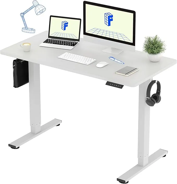 FLEXISPOT - 電動式スタンディングデスク EF1 セット (足（白）＋天板（ホワイト）, 120*60) の評価 | SHOPSTAFF