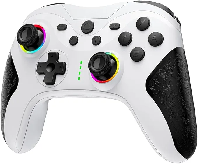 Eornmor - Switch コントローラー 自動連射機能 スイッチ コントローラー 3階段TURBO速度 マクロ機能 背面ボタン付き ...