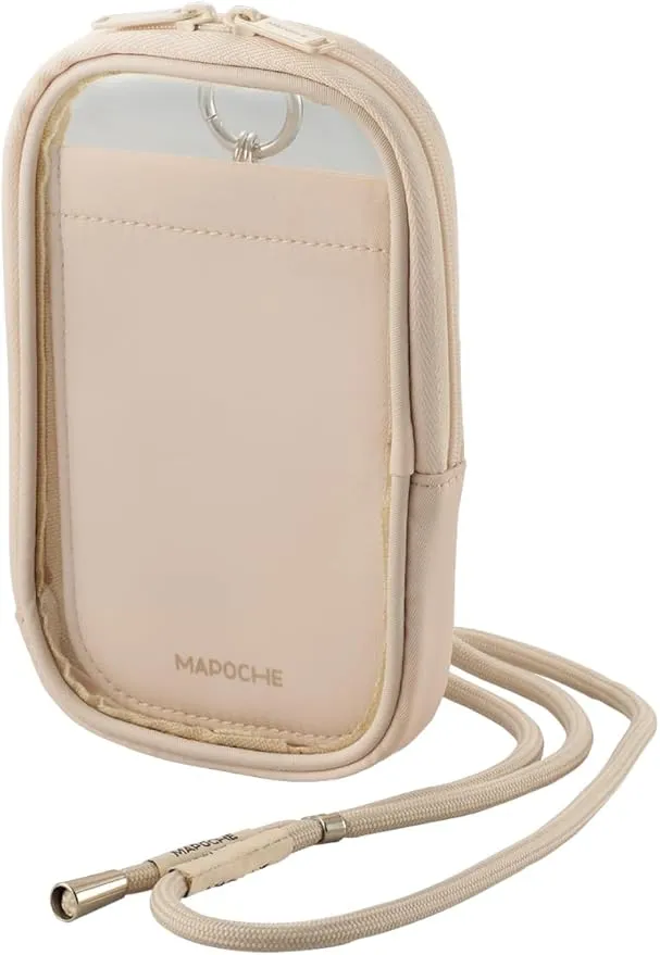 エレコム(ELECOM) - エレコム スマホショルダー スマホポーチ MAPOCHE クリアタイプ 肩掛け 間仕切りポケット ミルクティーホワイト P-MAP05WH の評価 | SHOPSTAFF