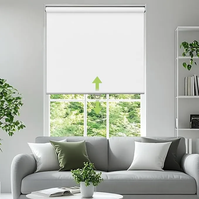 FHSBlinds - ロールスクリーン オーダーメイド ロールカーテン カーテンレール付け可能 1級遮光生地 遮熱 プルコード式ロールスクリーン 防水 UVカット 子供ルーム 幅70 ...