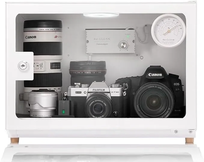 Re:CLEAN - Re:CLEAN 25L 防湿庫 日本製ペルチェ採用 日本製アナログ湿度計 5年保証 リクリーン ドライボックス カメラ収納ケース カビ対策 鍵付き の評価 ...