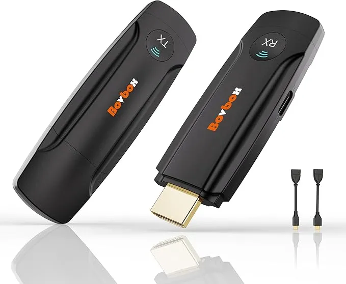 BovBox - ワイヤレス HDMI 送受信機、1080P HD無線HDMI 196フィート(60m) の評価 | SHOPSTAFF